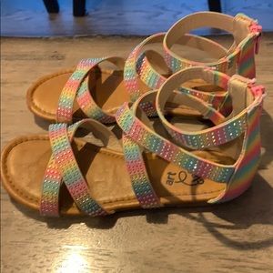 art class Shoes | Freya Gold Metallic Gladiator Sandals | Poshmark